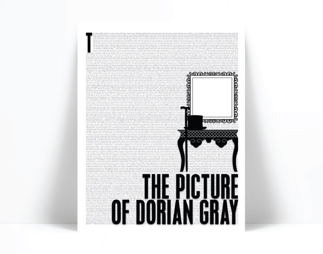 The Picture of Dorian Gray by Oscar Wilde Art Print - Book Lovers ...