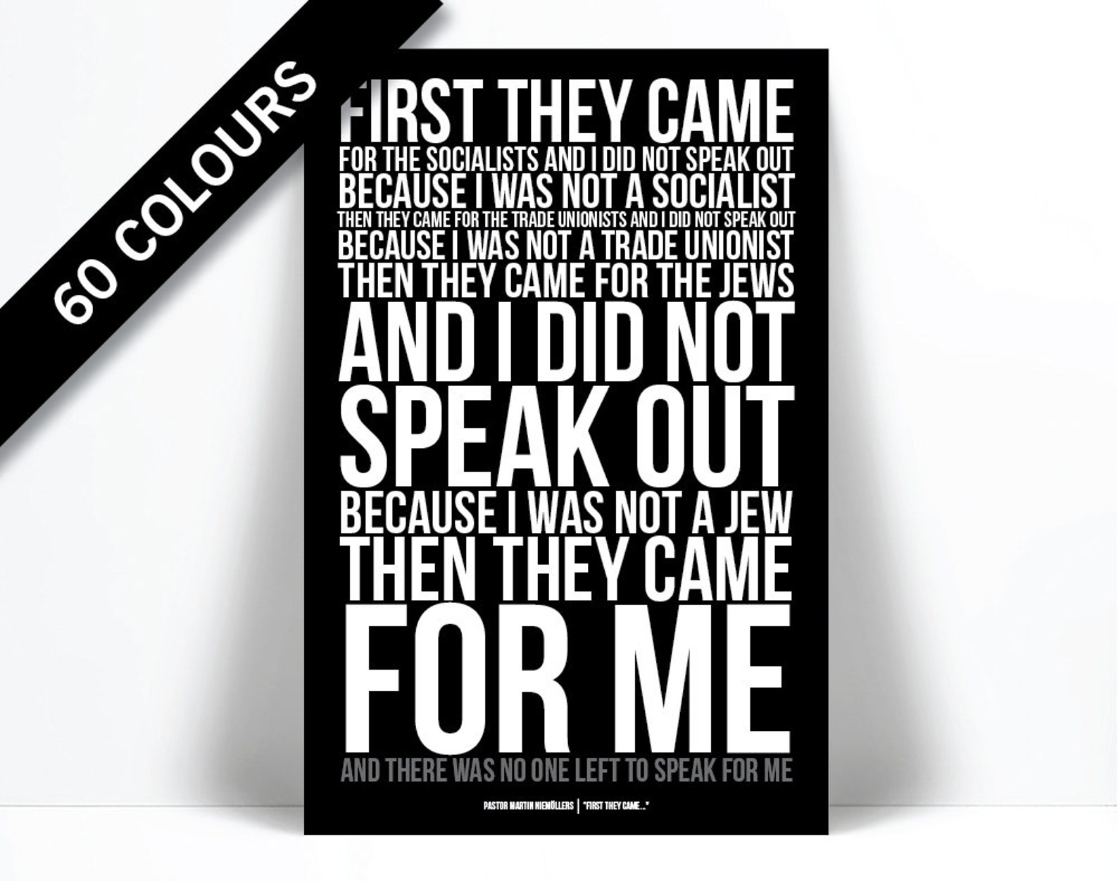 First They Came Then They Came for Me Art Print Martin - Etsy Canada