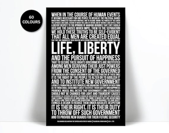 Pursuit Of Happiness Declaration Of Independence