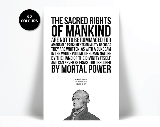 Alexander Hamilton Quote Art Print - Hamilton Poster - American History ...