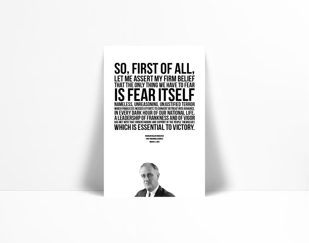 Franklin Delano Roosevelt - FDR Presidential Inaugural Speech - the ...