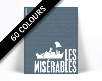 Les Miserables by Victor Hugo Art Print Book Lovers Poster | Etsy