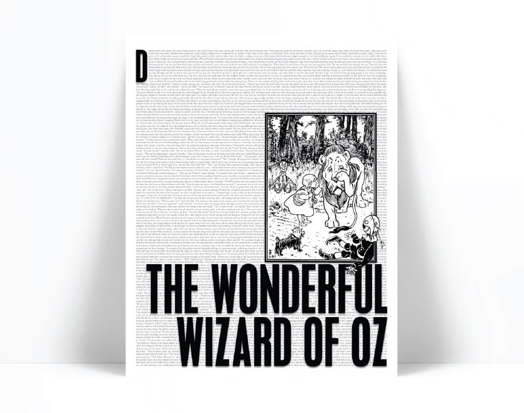 The Wonderful Wizard of Oz by L. Frank Baum Art Print - Book Lovers ...
