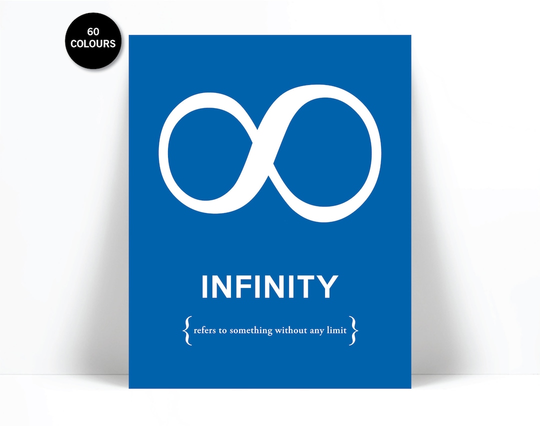Infinity Symbol - Infinity Print - Infinity Poster - Infinity Art ...