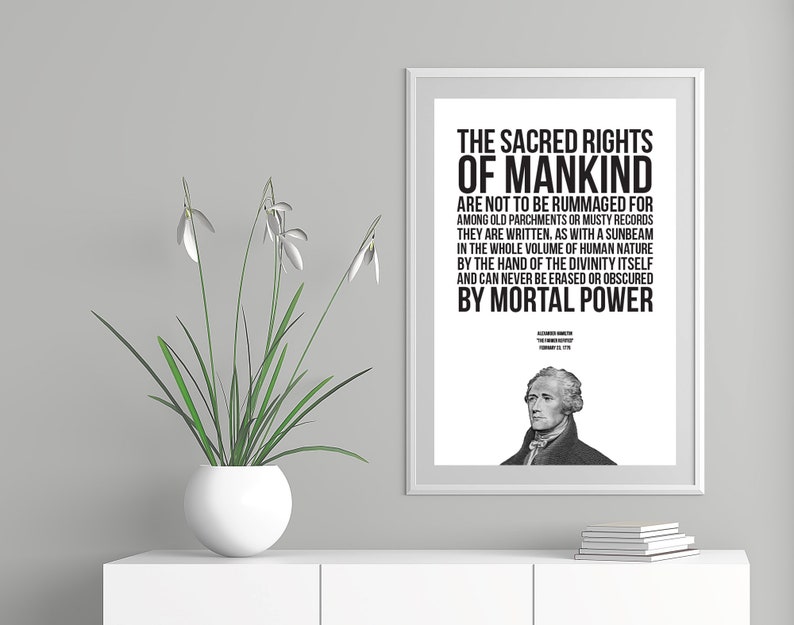 Alexander Hamilton Quote Art Print - Hamilton Poster - American History ...