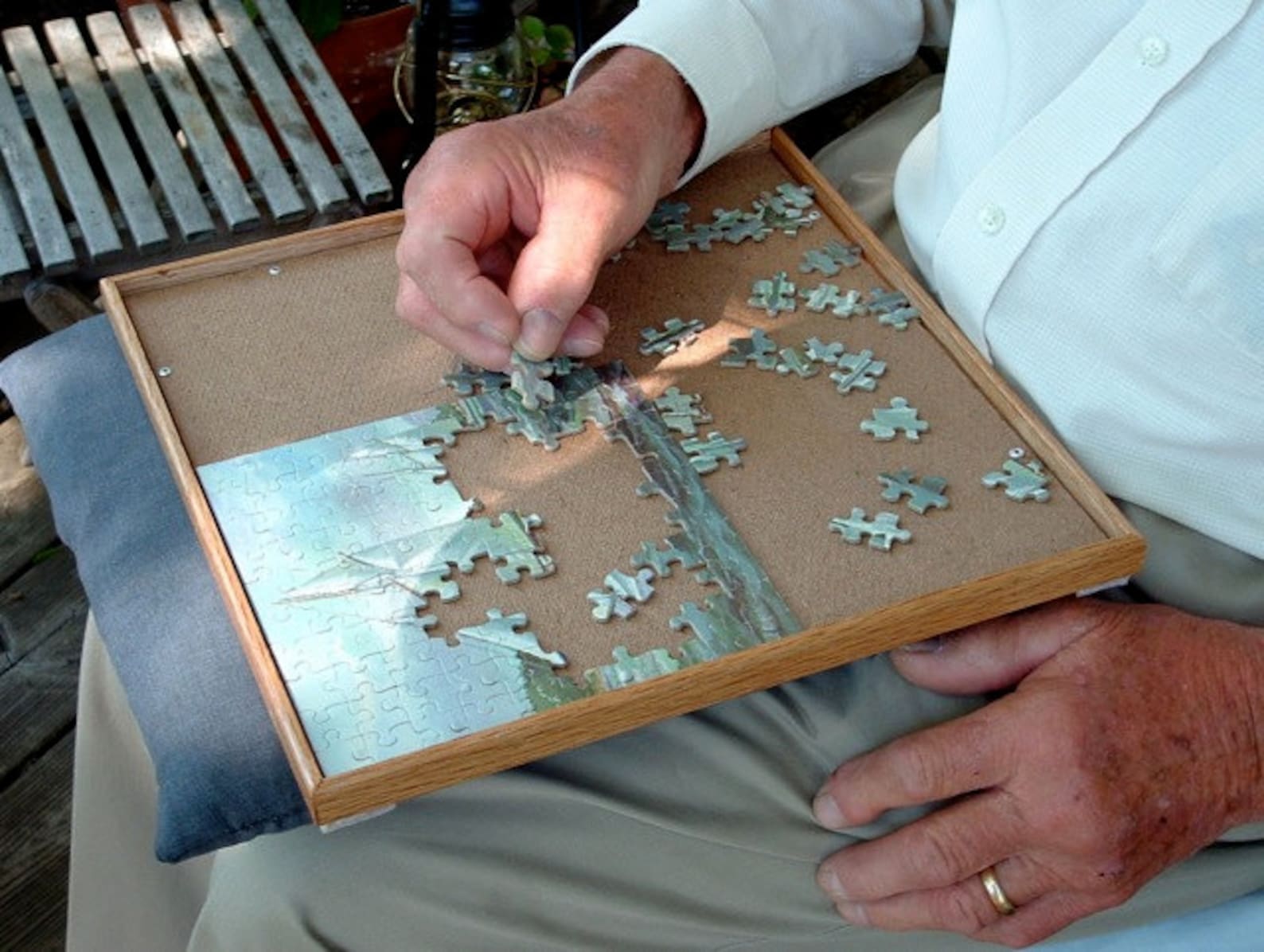 Jigsaw Puzzle Boards. Small Space Dorm Room Table Lap Tray - Etsy