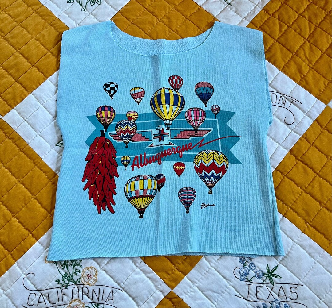 80s Albuquerque Hot Air Balloon Festival Cropped + Collarless ...