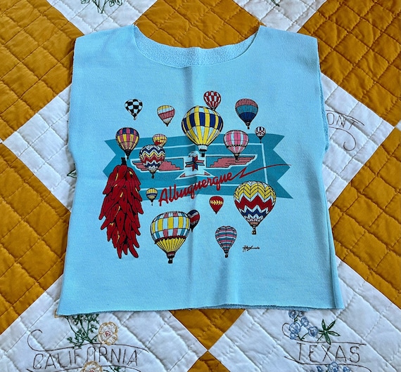 80s Albuquerque Hot Air Balloon Festival Cropped + Co… - Gem
