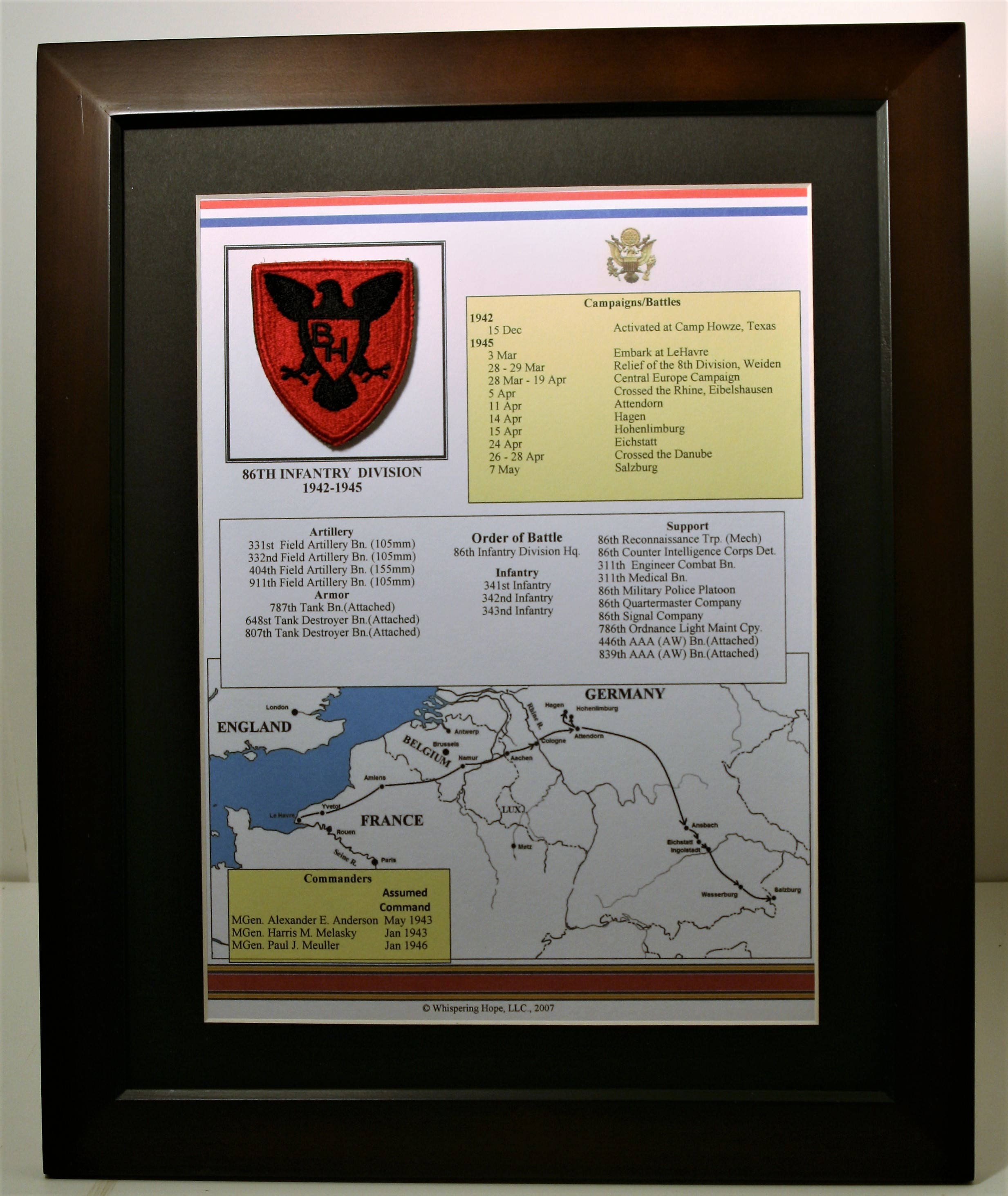 86th Infantry Division Insignia and History in World War II | Etsy