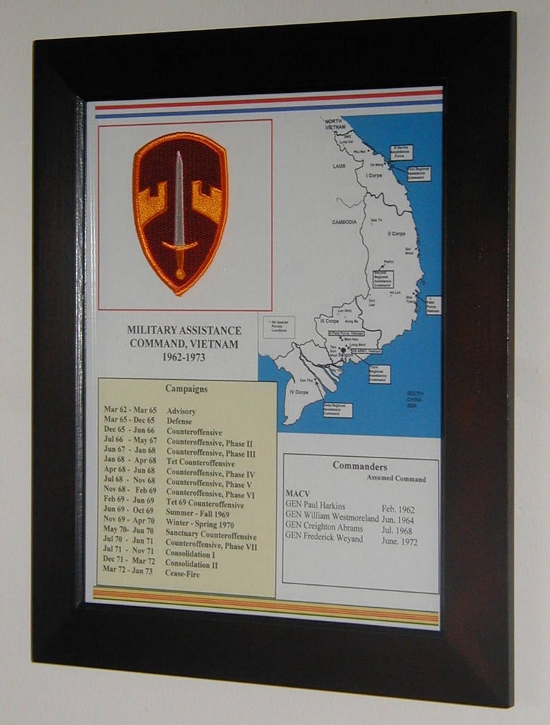 Military Assistance Command Vietnam MACV Unit Patch and - Etsy