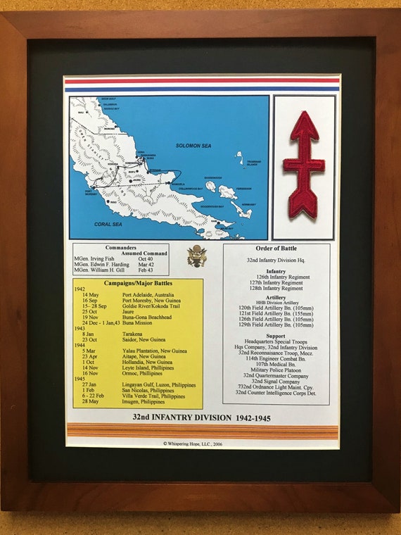 32nd Infantry Division Patch and History in World War II - Etsy