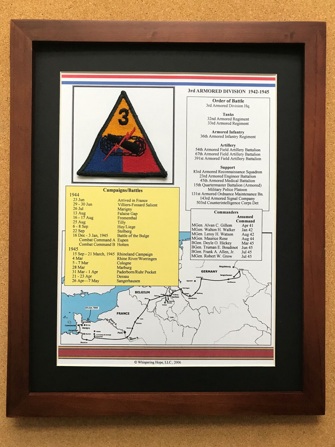 3rd Armored Division Patch and History in World War II - Etsy