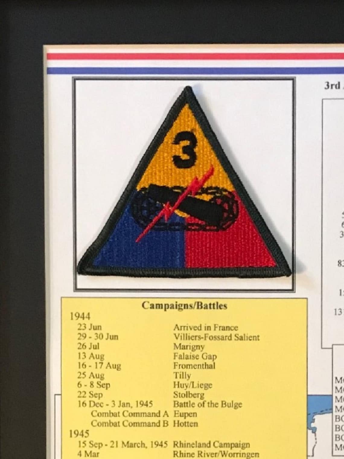 3rd Armored Division Patch and History in World War II - Etsy
