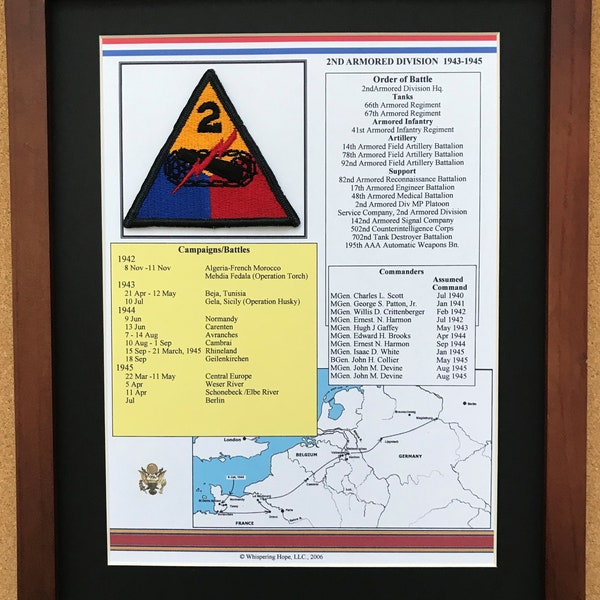 2nd Armored Division - Etsy