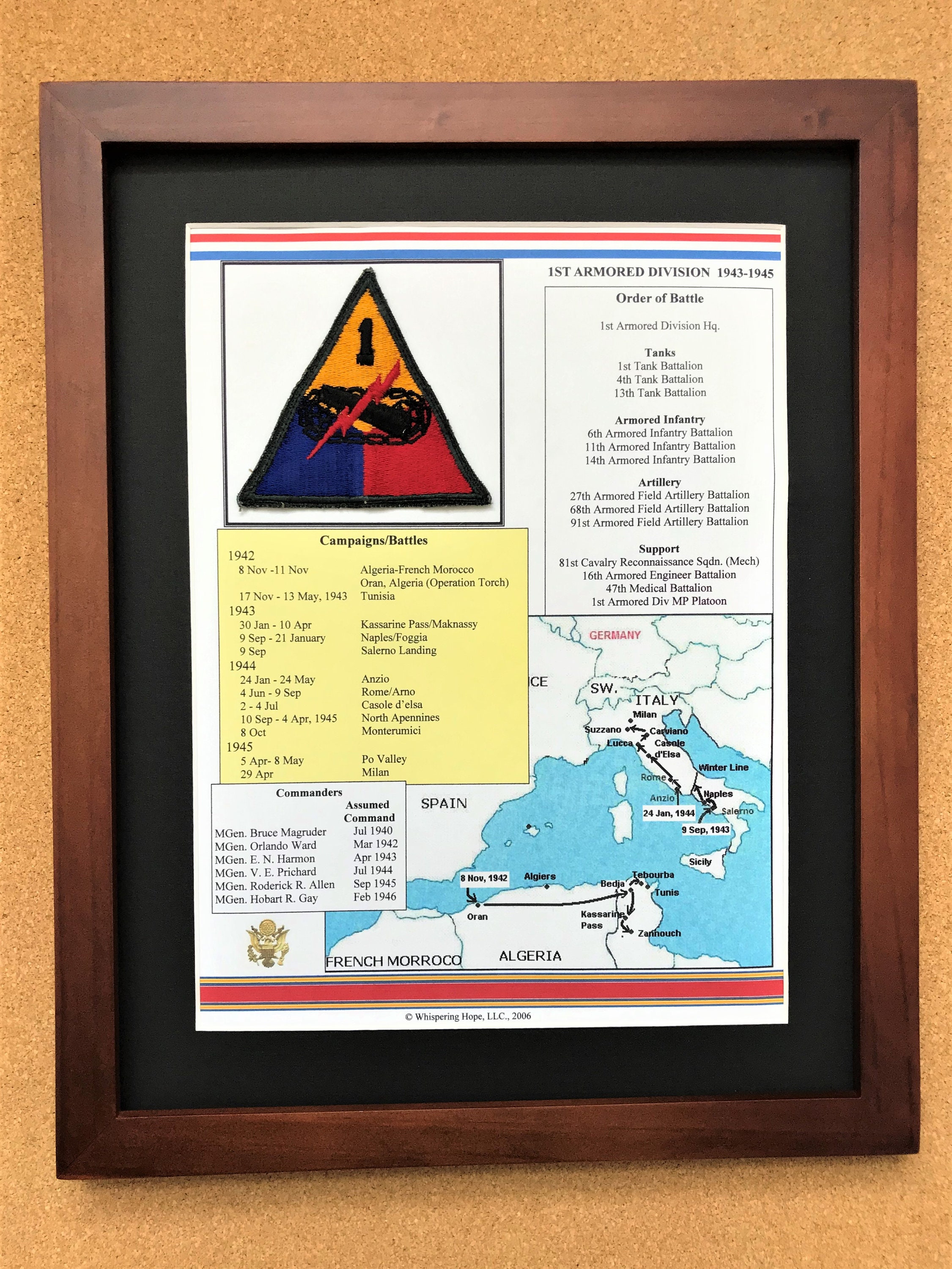 1st Armored Division Patch