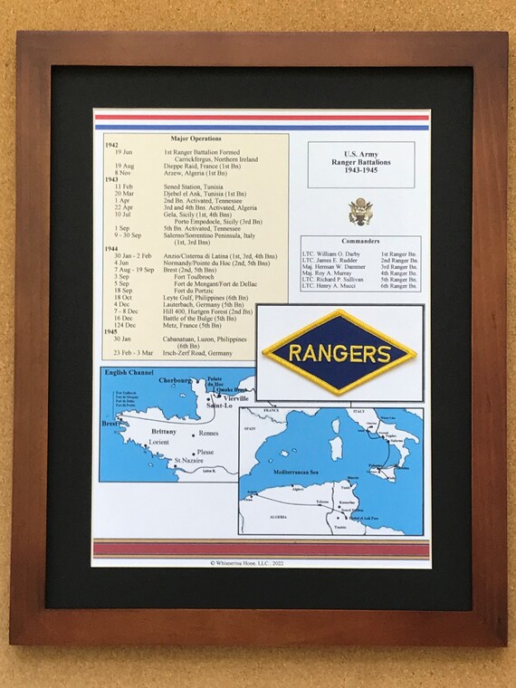 US Army Rangers Patch and History in World War II 11 X - Etsy