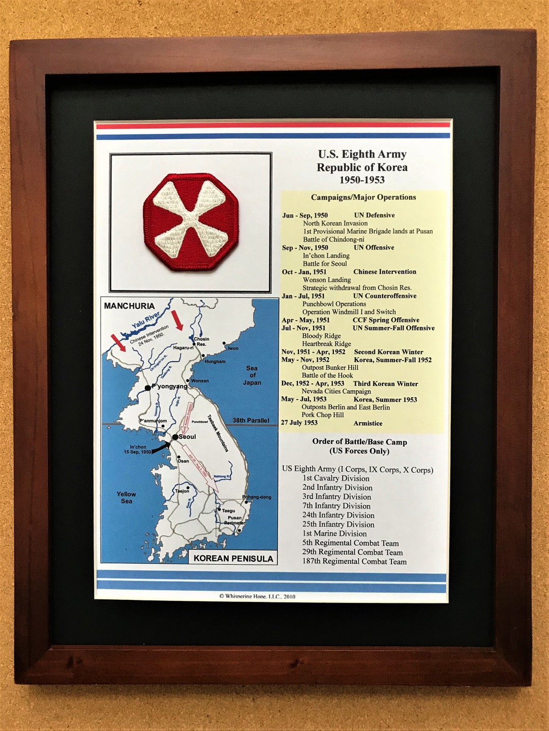 8th Army Unit History and Patch in Korea 11" X 14" - Etsy