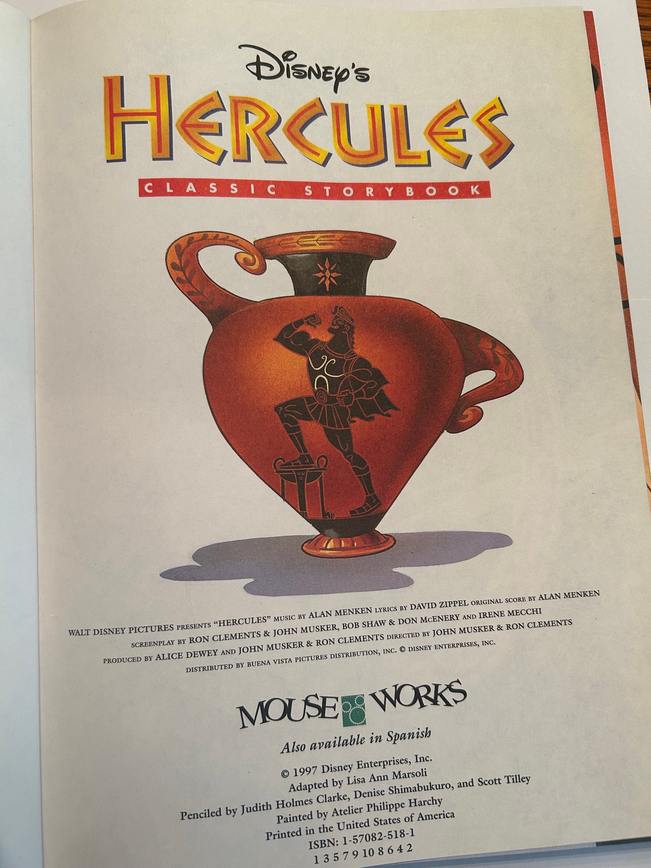Hercules Disneys Classic Collection Storybook - Etsy