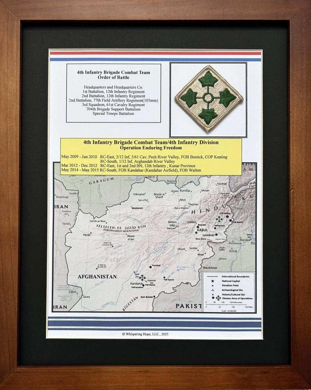 4th Infantry Brigade Combat Team, 4th ID Patch and History in Operation ...