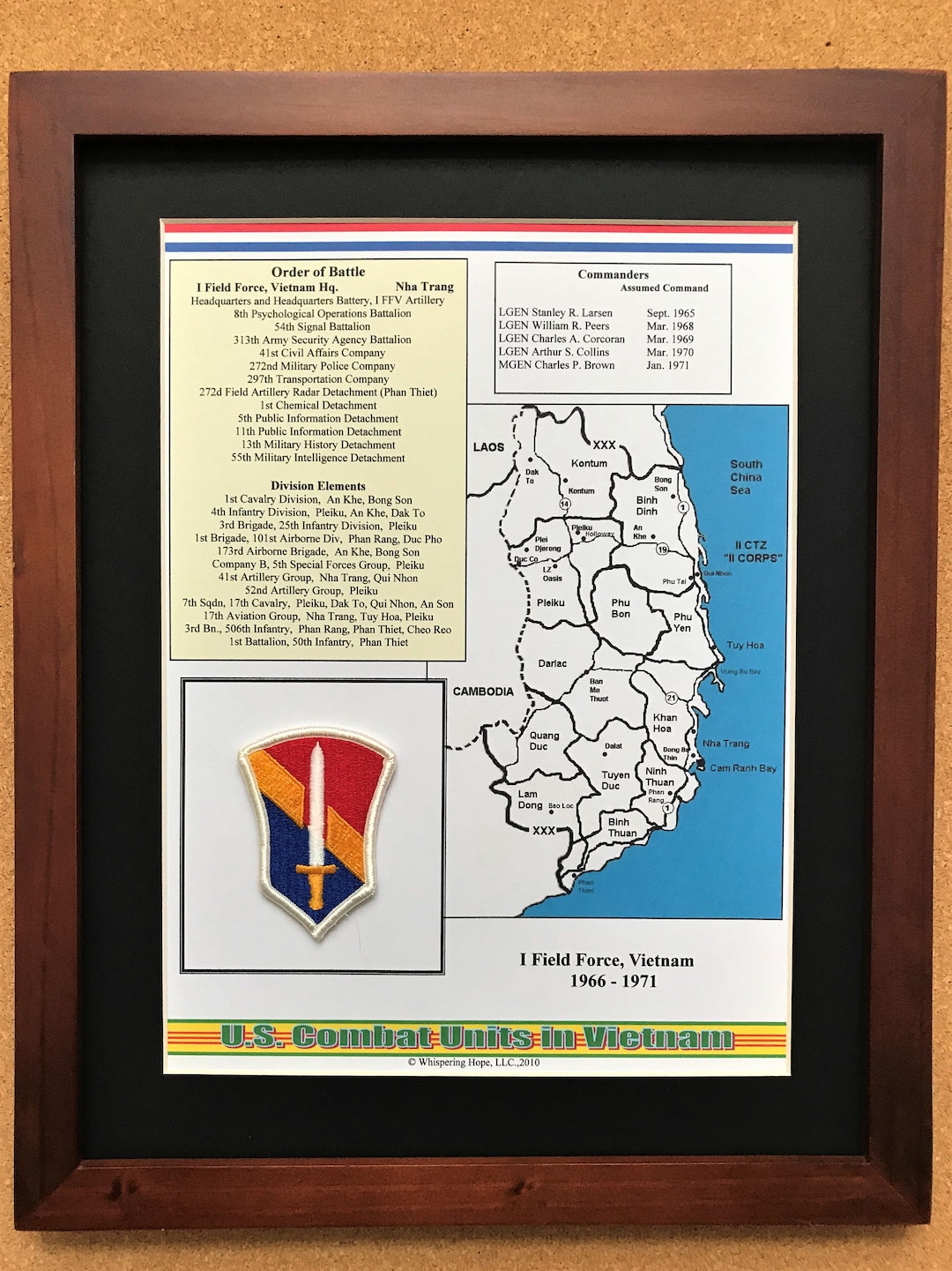 I Field Force Unit Insignia and History in Vietnam 11' X 14 - Etsy