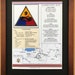 9th Armored Division Unit History and Patch in World War II 11" X 14 ...