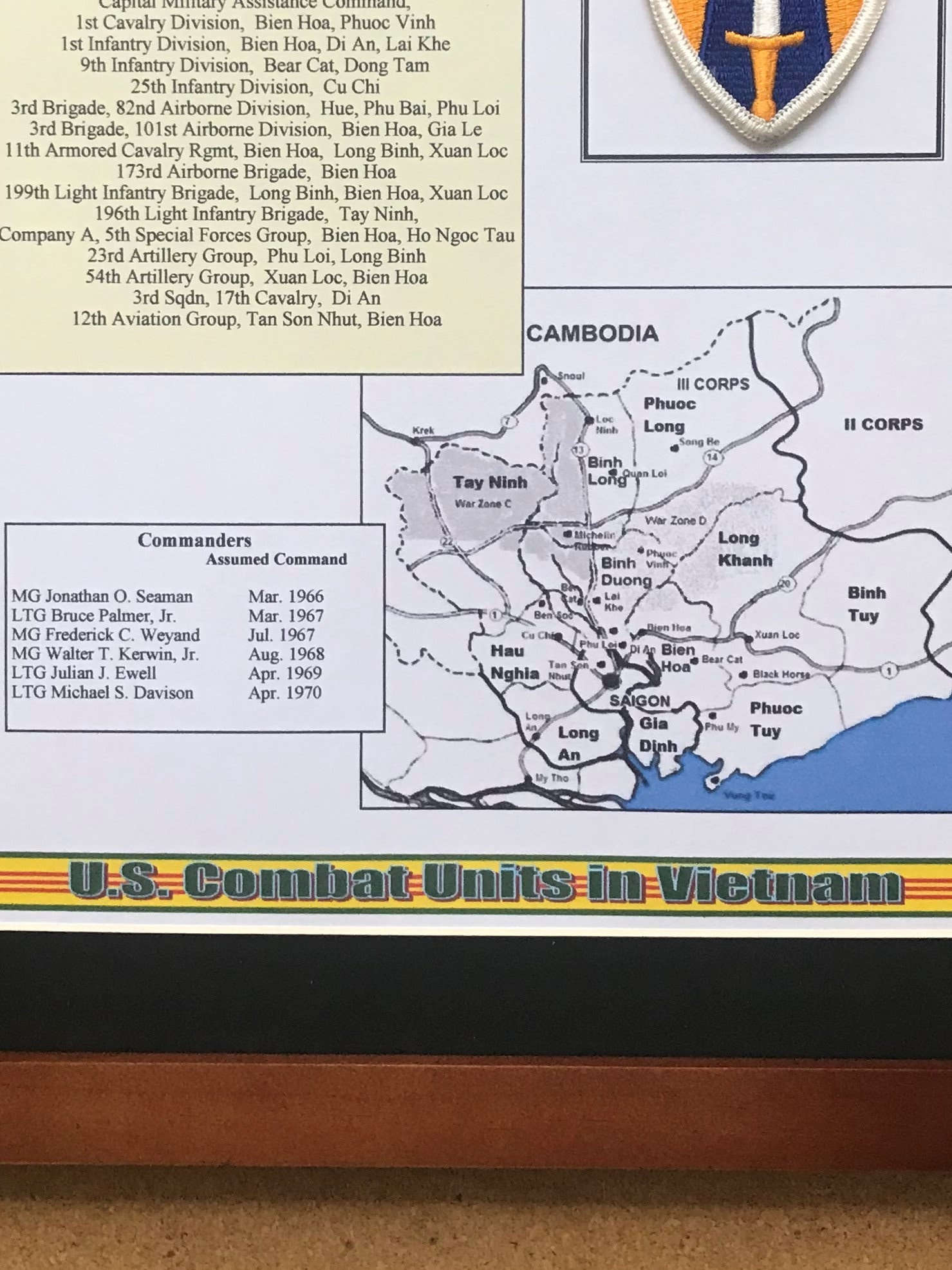 II Field Force Unit Insignia and History in Vietnam 11' X 14" - Etsy