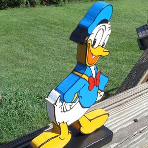 Donald Duck Disney Character Decor, Hand Cut, Sanded, and Painted Wood ...