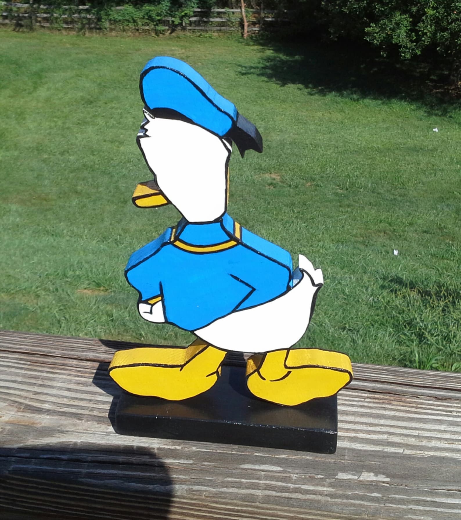 Donald Duck Disney Character Decor, Hand Cut, Sanded, and Painted Wood ...
