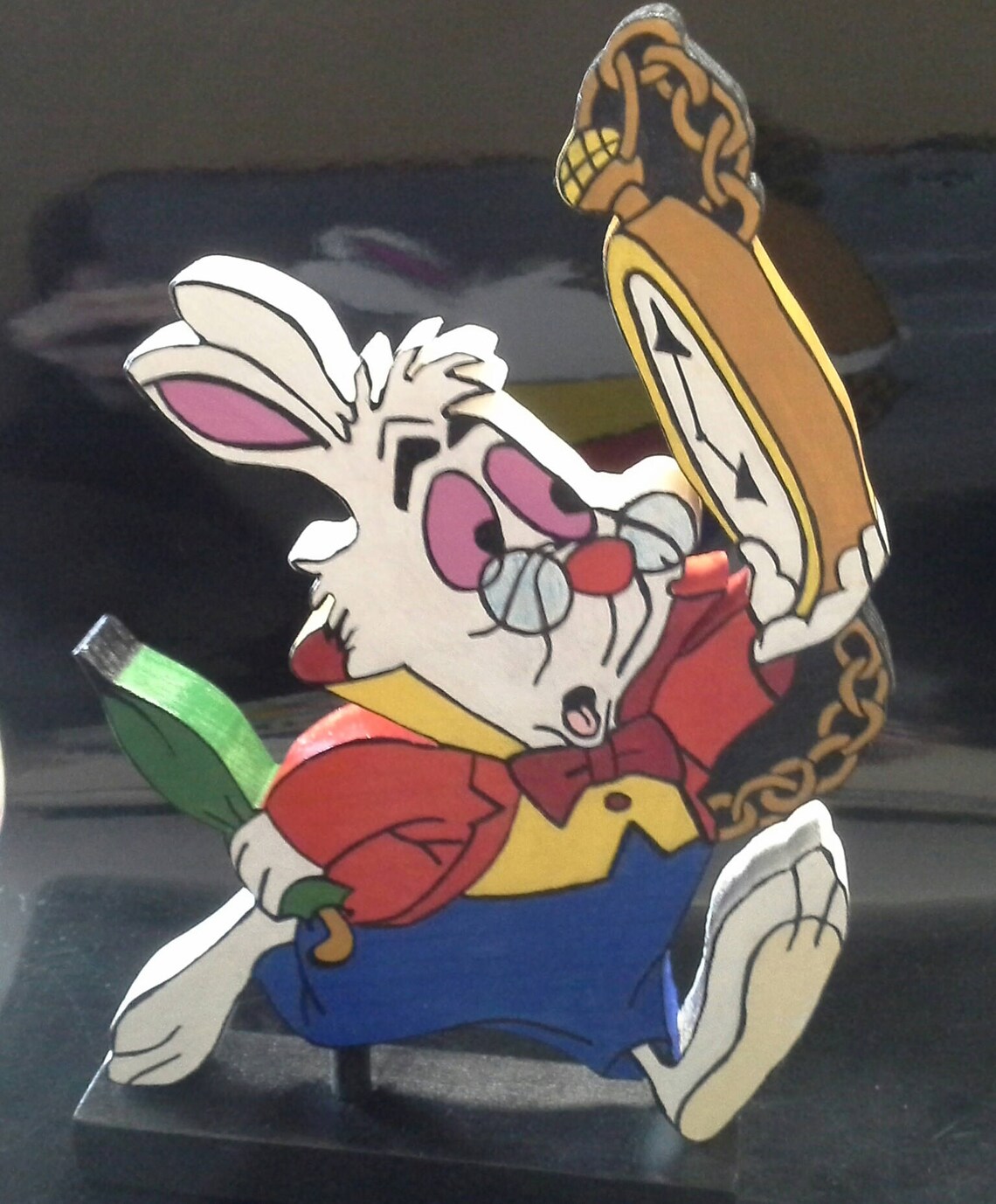 Rabbit Alice in Wonderland Character Decor Hand Cut Sanded | Etsy