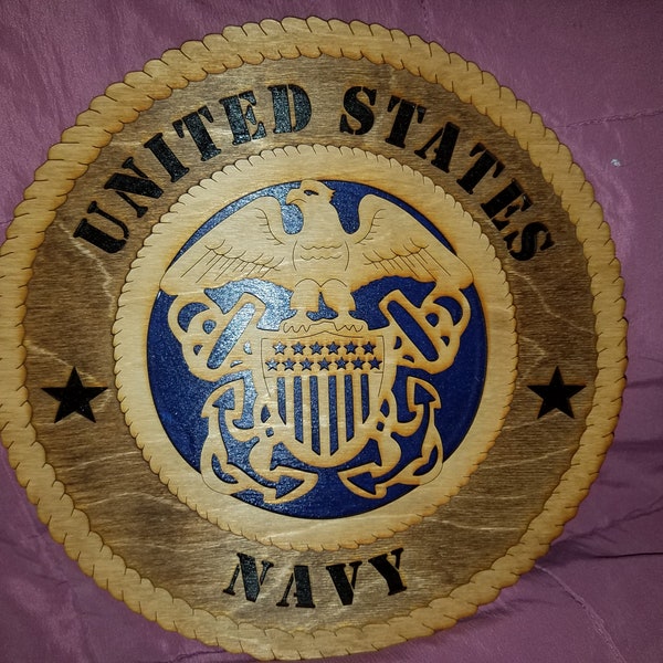 Navy Plaque - Etsy
