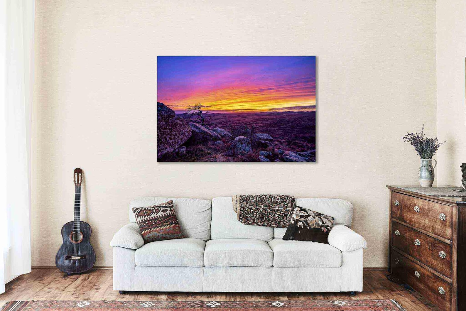 Wichita Mountains Photography Print: Oklahoma Sunset Sky Mount Scott ...
