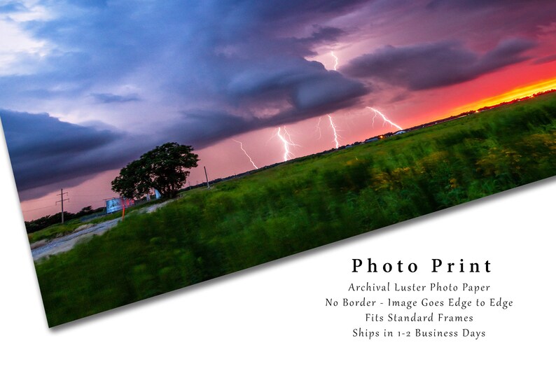 Thunderstorm Photography Print Picture of Lightning Strikes - Etsy