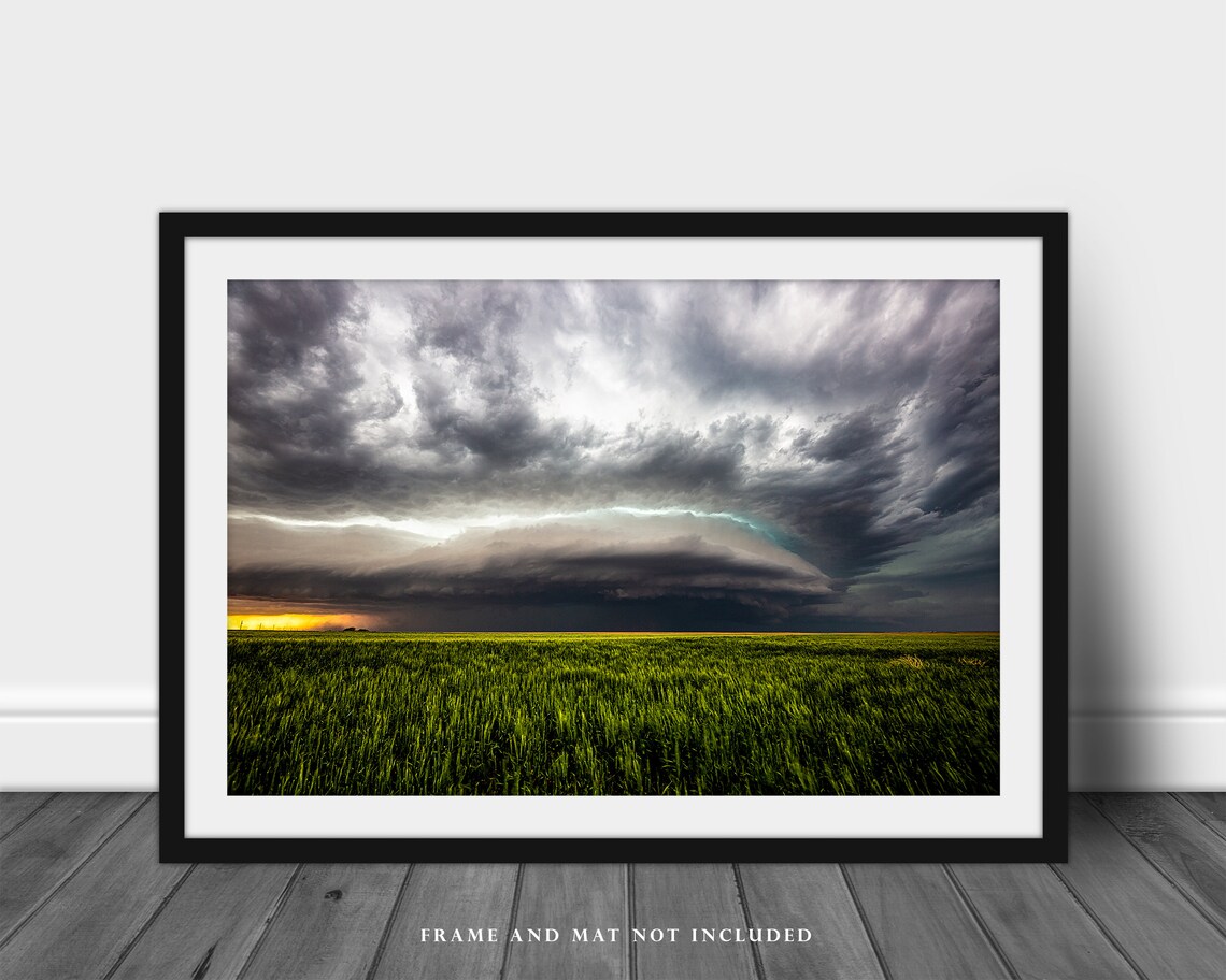 Storm Photography Print Picture of Supercell Thunderstorm - Etsy