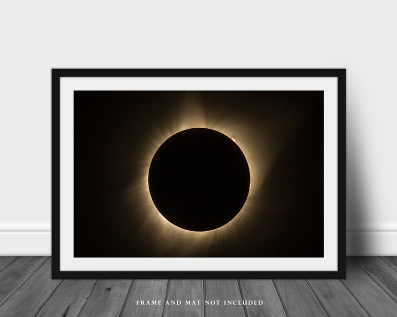 Eclipse Wall Art Photography Print Picture of Total Solar | Etsy