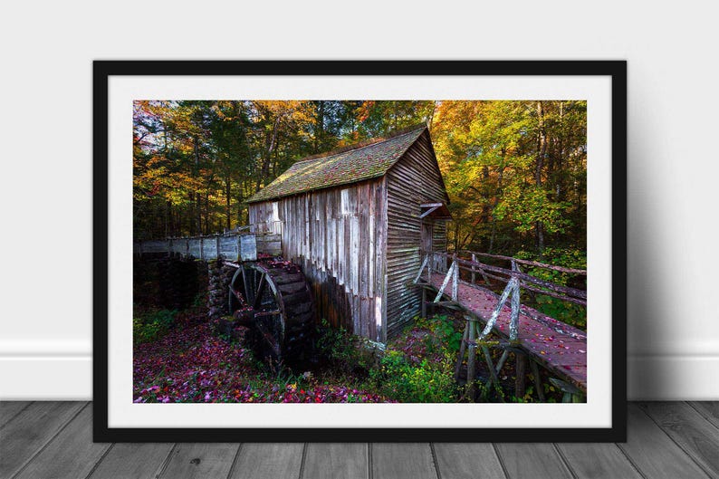 John Cable Mill Photography Print: Tennessee Great Smoky Mountains ...