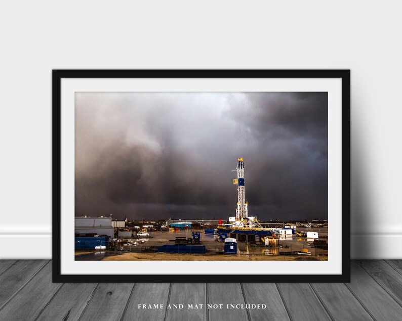 Oilfield Photography Print Wall Art Picture of Drilling Rig | Etsy