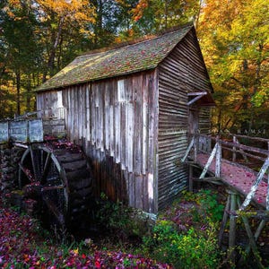 John Cable Mill Photography Print: Tennessee Great Smoky Mountains ...
