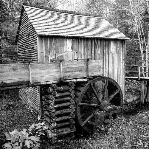 Hay Bale Photography Print Nostalgic Picture in Black and - Etsy