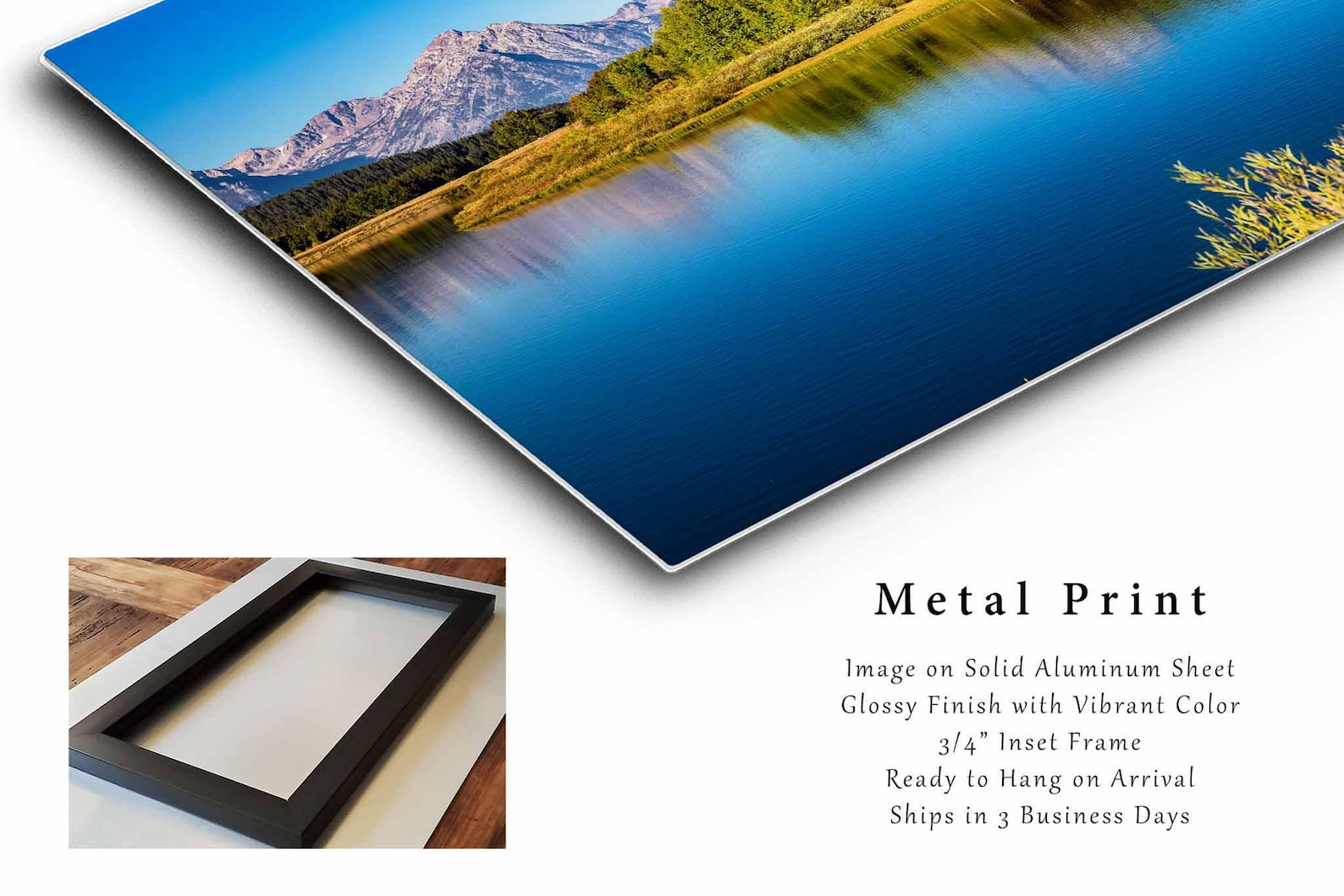 Oxbow Bend Photography Print: Wyoming Grand Tetons Landscape Mount ...