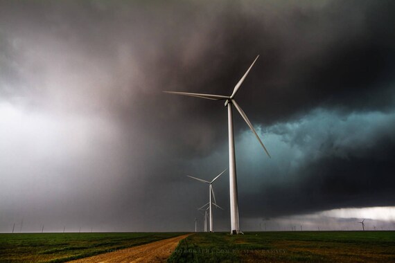 Wind Farm Photography Print Picture of Wind Turbines - Etsy