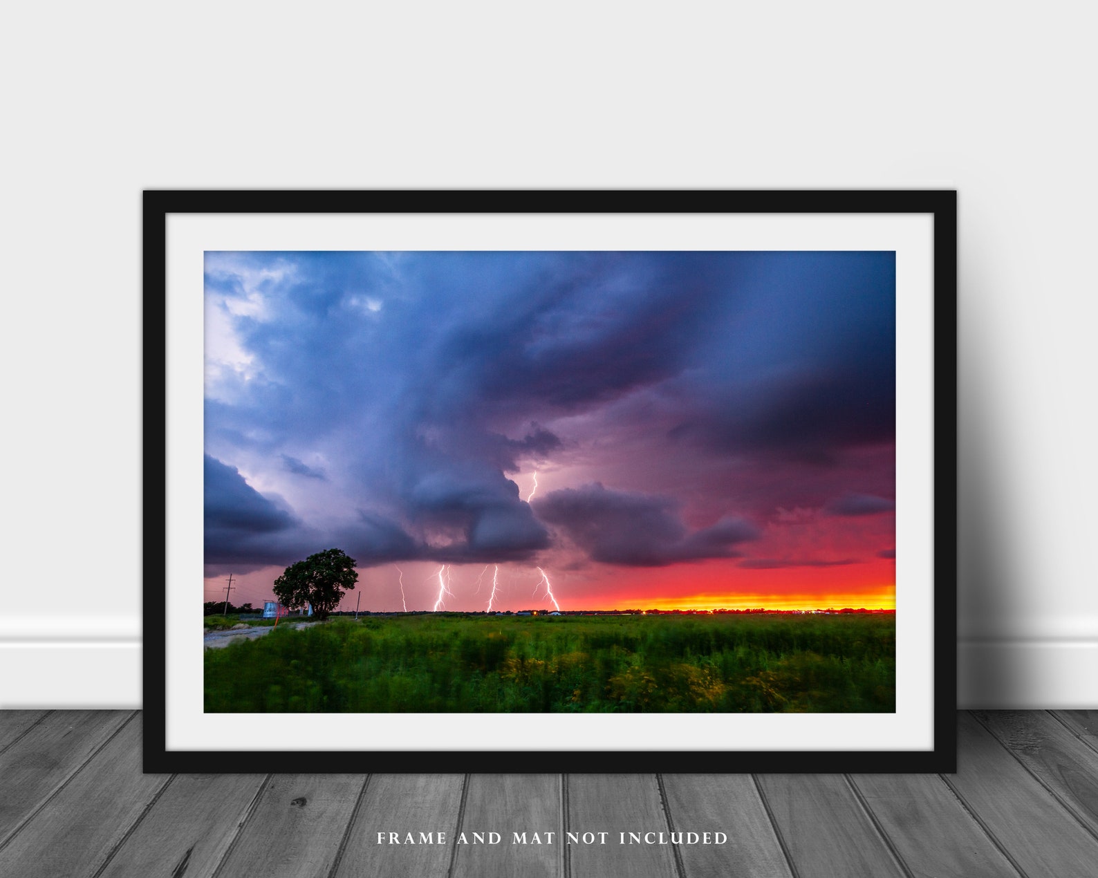 Thunderstorm Photography Print Picture of Lightning Strikes | Etsy