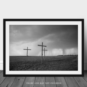 Christian Photography Print Black and White Picture of Three - Etsy