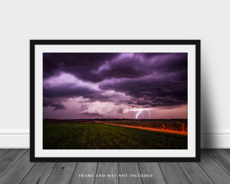 Storm Photography Print Wall Art Picture of Lightning Strike | Etsy