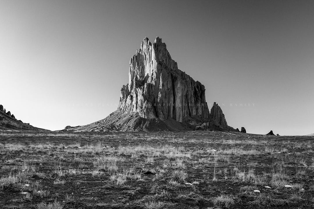 Shiprock New Mexico • Print | Canvas | Metal | Framed • Black and White ...