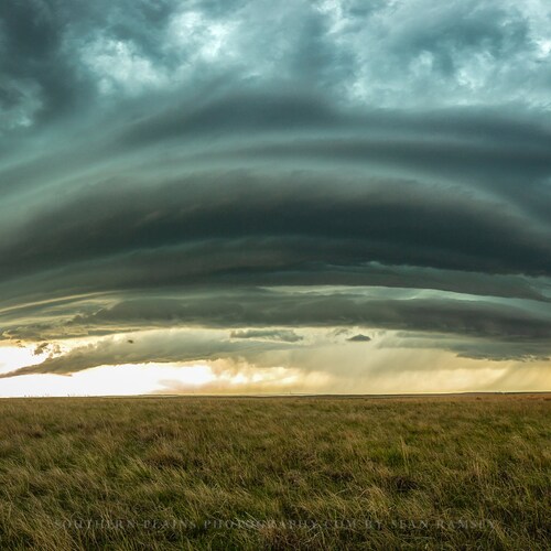Storm Wall Art Picture of Thunderstorm Passing Behind Lone - Etsy