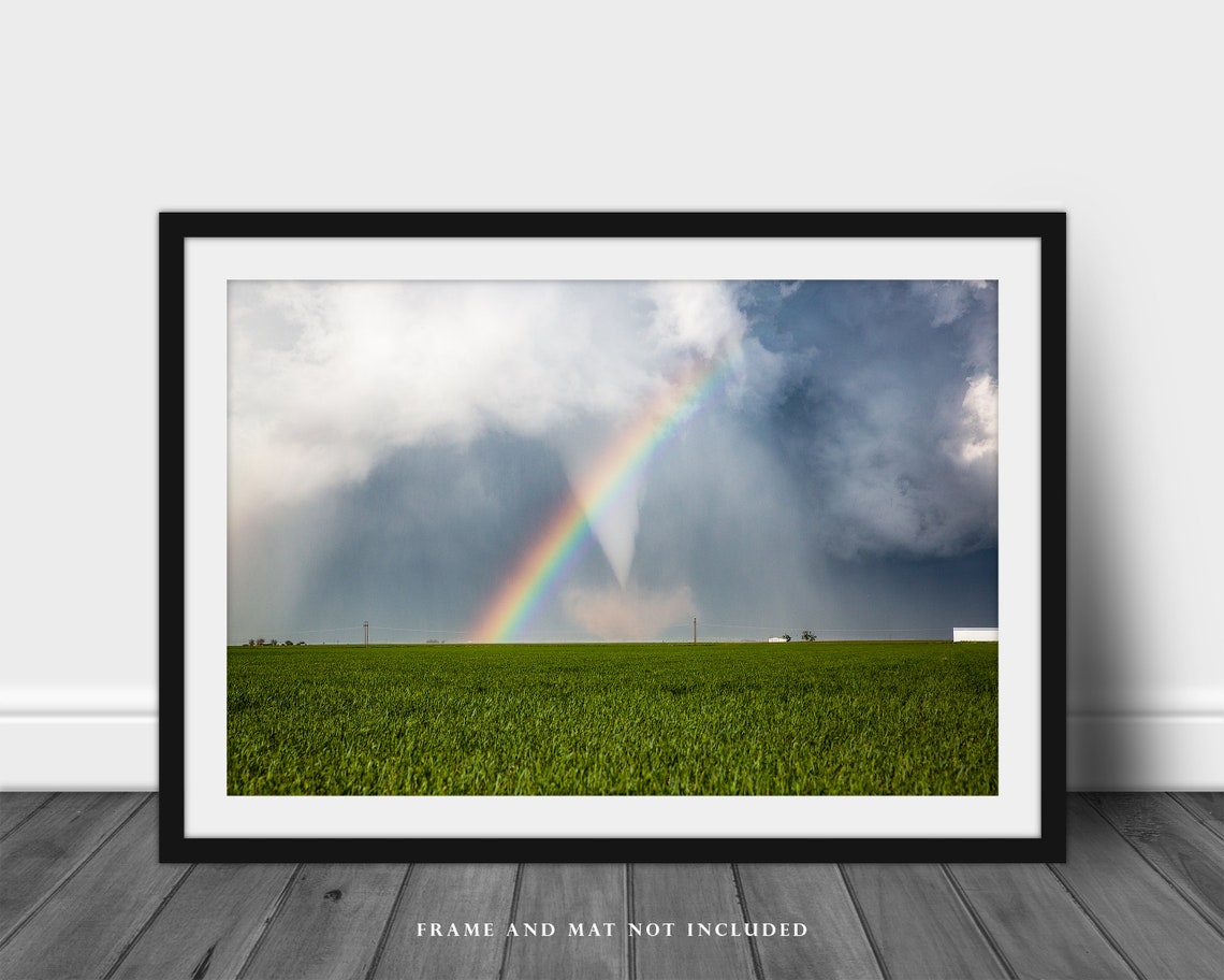 Storm Photography Print Picture of Large Tornado Passing | Etsy