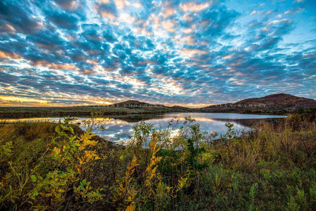 Wichita Mountains Photography Print: Oklahoma Landscape Lake Wildlife ...