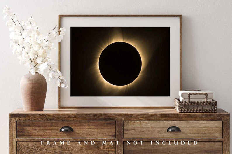 Eclipse Wall Art Photography Print Picture of Total Solar - Etsy