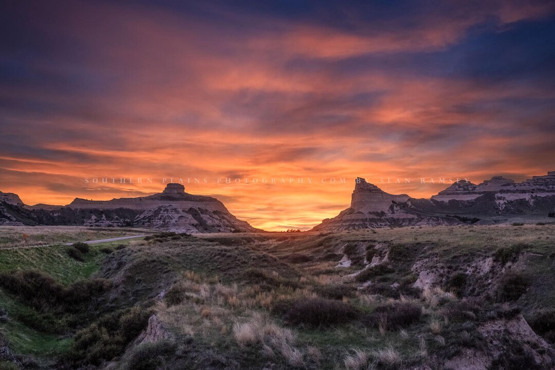 Scotts Bluff Photography Print: Nebraska Prairie Landscape Great Plains ...