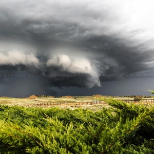 Storm Photography Print Picture of Supercell Thunderstorm Over Cedar ...